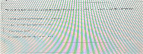 solved which of the following is an example of a concurrent