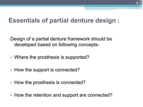 Principles Of Rpd Design According To Kennedy Classification Pptx