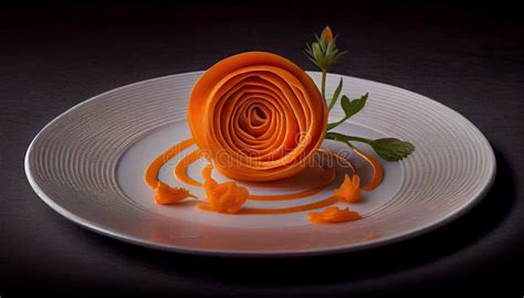 Fresh Vegetable Slice On Herbal Plate Decoration Generated By Ai Stock Illustration