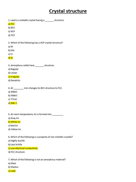crystal structure pdf crystal structure crystal