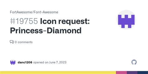 Icon Request Princess Diamond · Issue 19755 · Fortawesomefont Awesome · Github