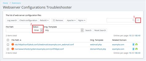Plesk Webserver Configuration Troubleshooter Plesk