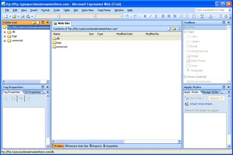 How To Modify Your Page Via FTP In Expression Web Applied Innovations