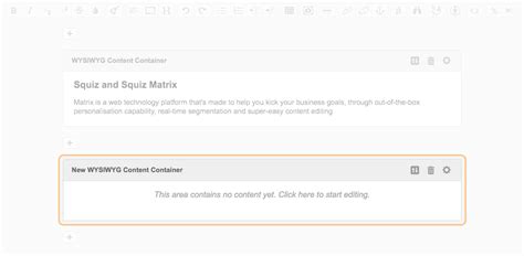 Editing A Standard Page Edit Manuals Squiz Matrix 5 Documentation
