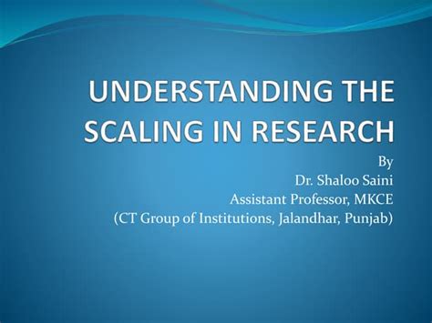 Comparative And Non Comparative Scaling Techniques Docx