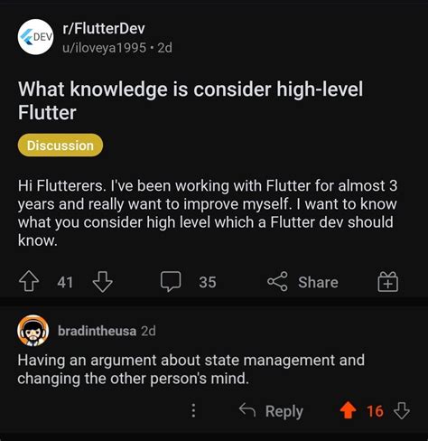 Aditya Thakur On Linkedin Is This Peak Flutter Dev