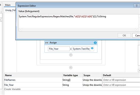how to extract year only from a string and assign it to a variable