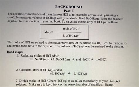 Solved Naoh 01104 Molarity Hci 01031 Molarity First