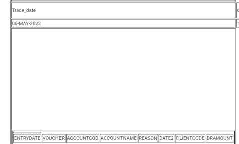 i am printing all the rows of a data table using for each loop inside