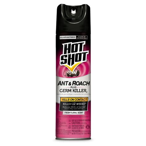 Hot Shot Ant And Roach Germ Killer Fresh Floral Aerosol 17 5 Oz