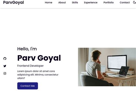 Parv Goyal On Linkedin Webdevelopment Portfolio Internship Coding
