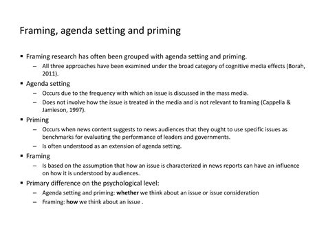Framing Theory Review Pptx