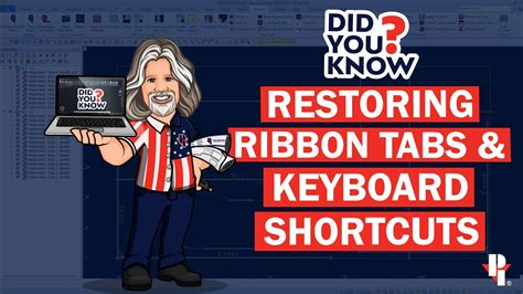 Restoring Ribbon Tabs And Keyboard Shortcuts Youtube