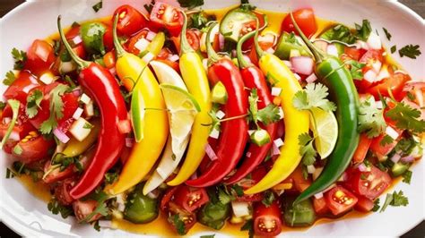 Chiles En With Different Item Premium Ai Generated Image