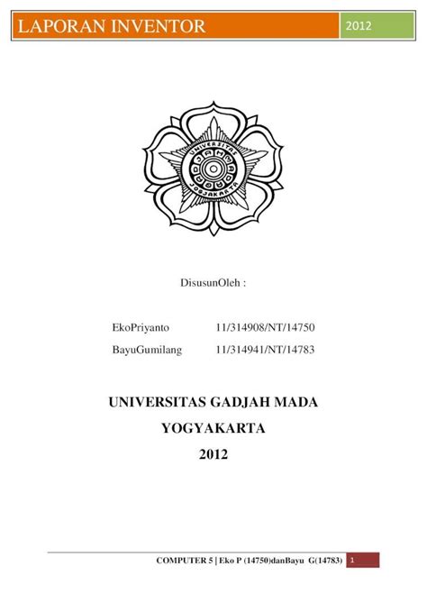 Pdf Laporan Autodesk Inventor Dokumen Tips
