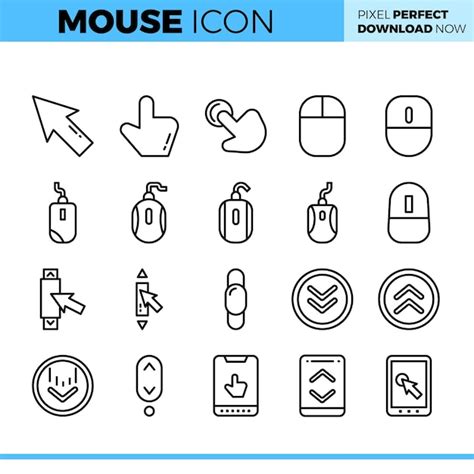 premium vector vector mouse icon set