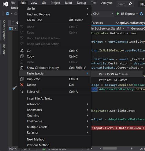 Quick Tip Create Classes From JSON And XML C Visual Studio DEV Community