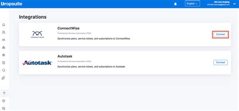 Connecting To Connectwise Dropsuite