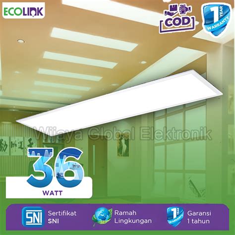 Lampu Led Panel Kotak Ecolink Watt Watt W W Cm X Cm X Cm X Putih