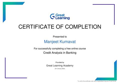 Happy To Share That Ive Finished A Course On Credit Analysis In
