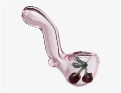 Handblown Glass Sherlock Pipe With Cherry Tobacco Pipe Free