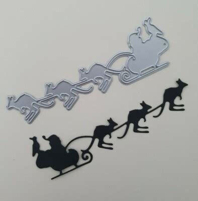 Craft Metal Cutting Die Scrapbook Paper Cards Santa And Kangaroos
