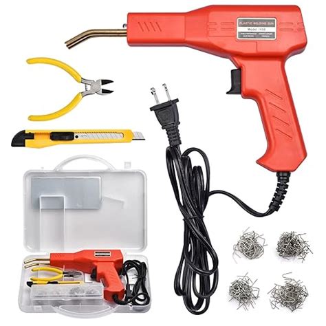 Plastic Welder Kit For Bumper Repair 700 Staples Hot Stapler Welding Gun Plastic Welding