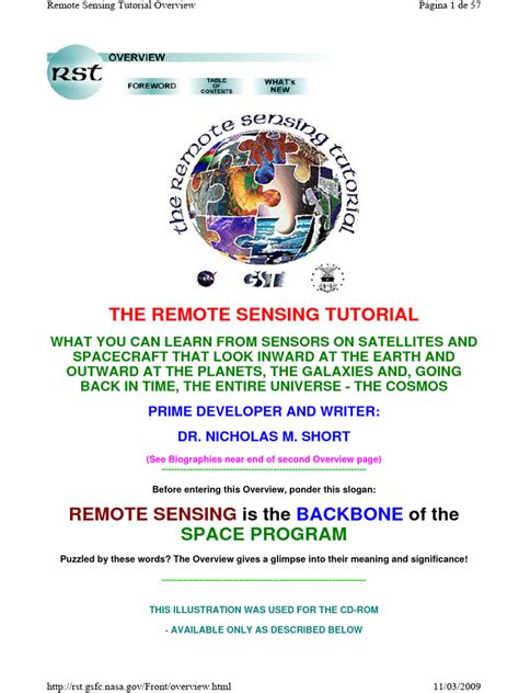 Remote Sensing Tutorial Overview Pdf Remote Sensing