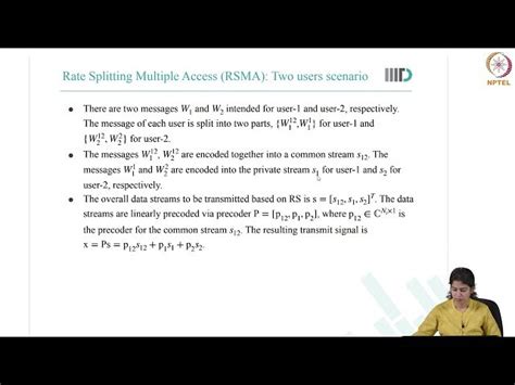 Free Video Rate Splitting Multiple Access Tutorial From Nptel Noc Iitm