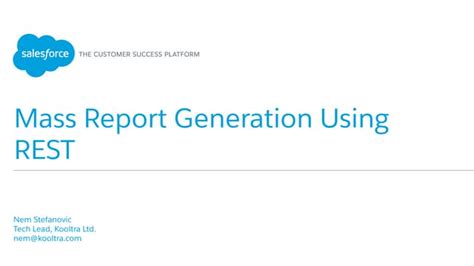 Mass Report Generation Using Rest Apis Pdf