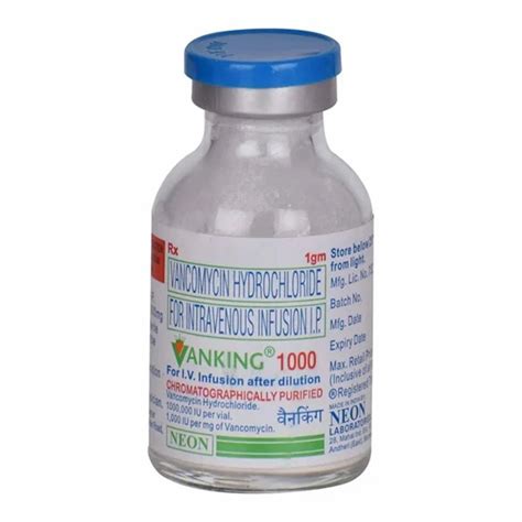 Injection 1mg Vanking Vancomycin Hci Infusion Strength 1 G At ₹ 499 Piece In Nagpur