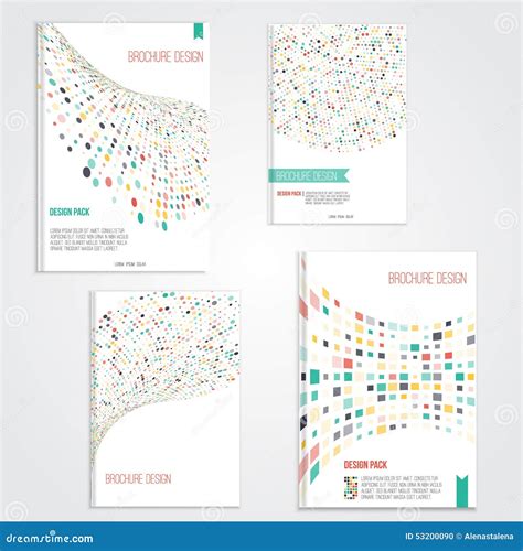 Vector Brochure Cover Design Templates With Stock Illustration