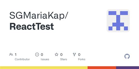 Github Sgmariakap Reacttest