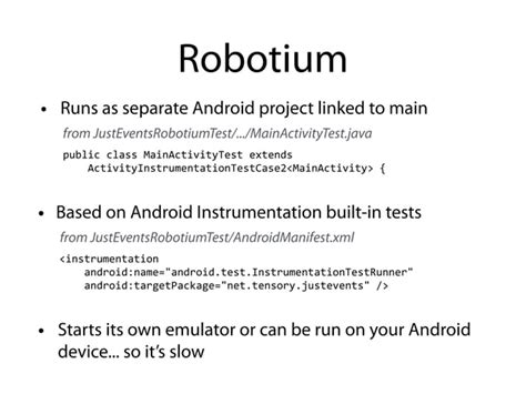Testing On Android Ppt
