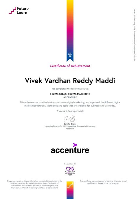 Digitalmarketing Continuouslearning Accenturecertified Maddi Vivek