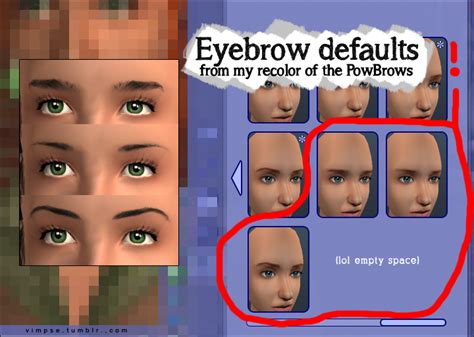 12 Ts2 Genetics Eyebrows Ideas Eyebrows Genetics Sims 2 Makeup