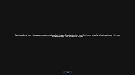 I Keep Getting This Error When Trying To Install Picospaces Modded Engine Pack R