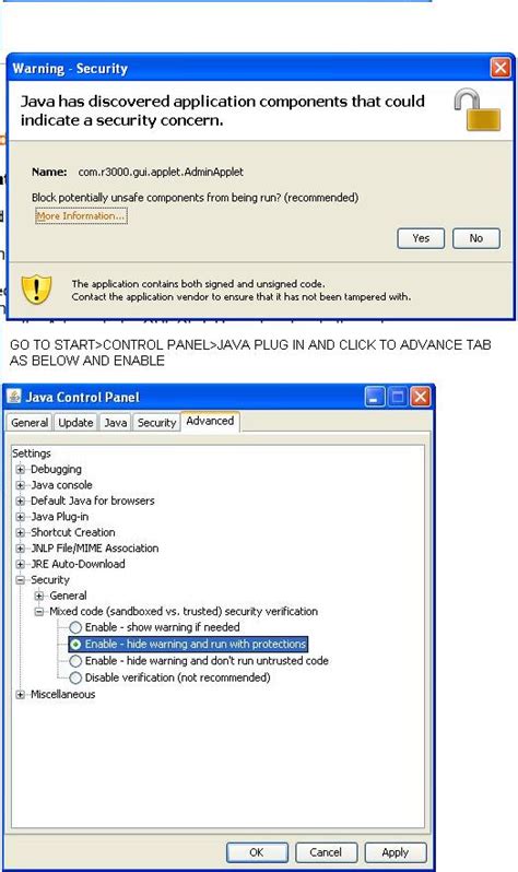 Java Error Security Concern An New Java Download Java Error Security Concern Unsafe