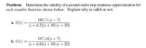 Solved Problem Determine The Validity Of A Second Order