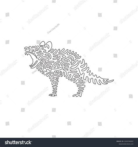 Continuous Curve One Line Drawing Carnivorous Stock Vector Royalty Free 2220744267 Shutterstock
