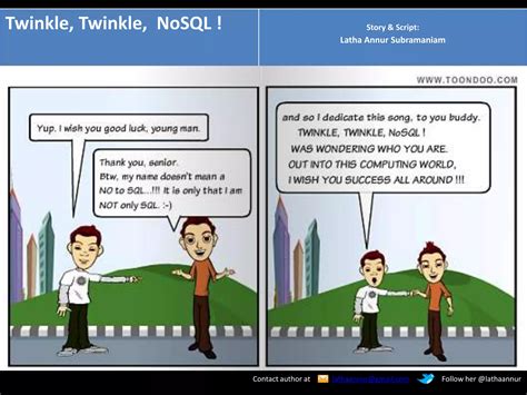 SQL Vs Nosql Cartoon Strip PPTX