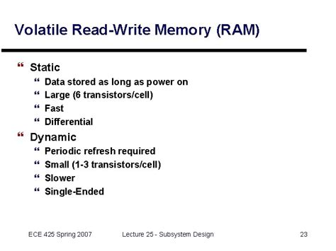 ece 425 vlsi circuit design lecture 25 subsystem
