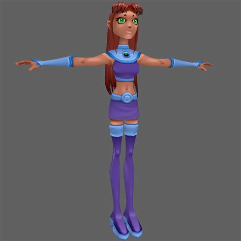 Starfire 3d Model Dl By Carinhaqualquer On Deviantart
