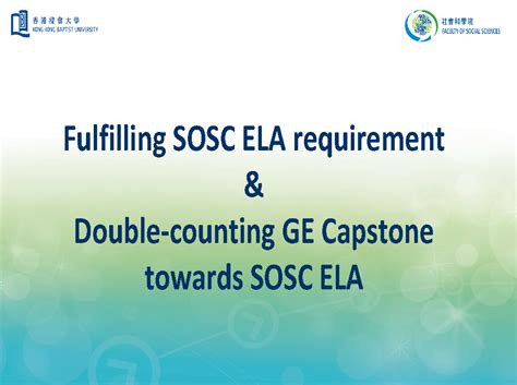 HKBU Social Sciences Experiential Learning In Action SOSC ELA