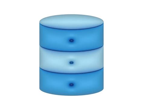 Premium Vector 3d Blue Database Server