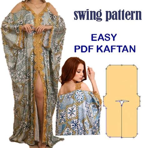 Pdf Swing Pattern Kaftan Collection 2024 Morocco Womens Lounge Dress