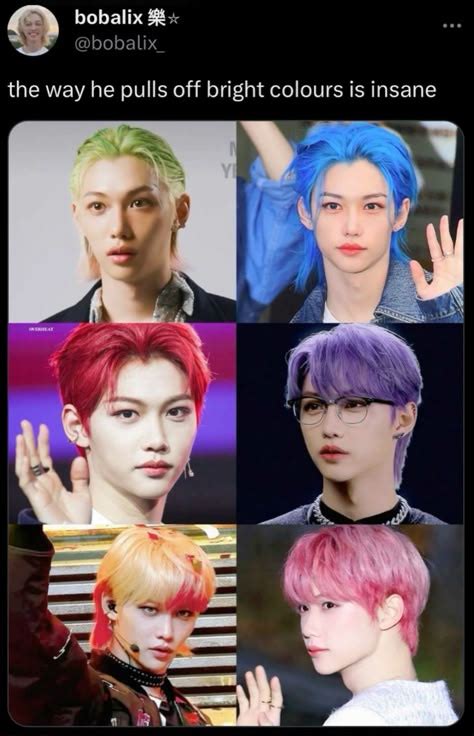 Felix Hair Colors Skz