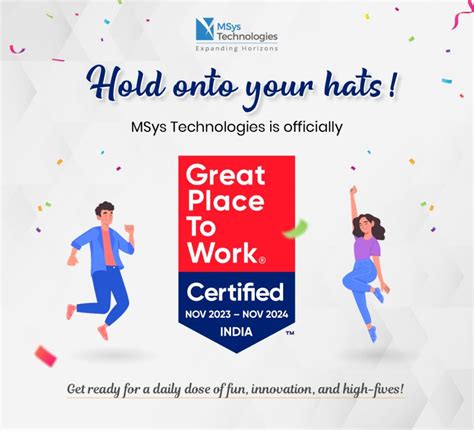 Msys Technologies On Linkedin Msysisnowgptw Celebrateyourgreat Cnd2023in Gptwcertifiedin