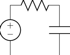 RC Circuit Fed By Voltage Source Download Scientific Diagram