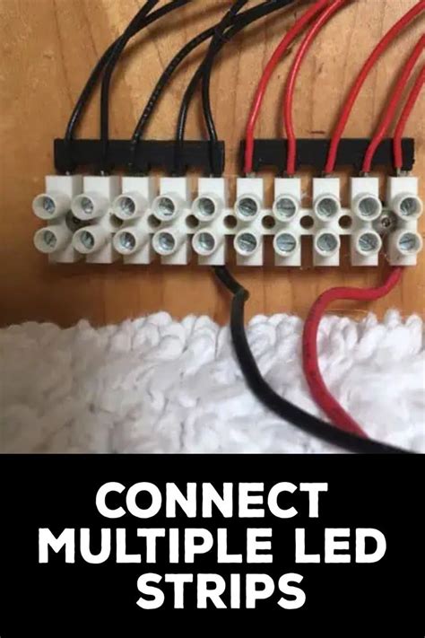 How To Connect Multiple Led Strips Led Lighting Diy Led Strips Diy